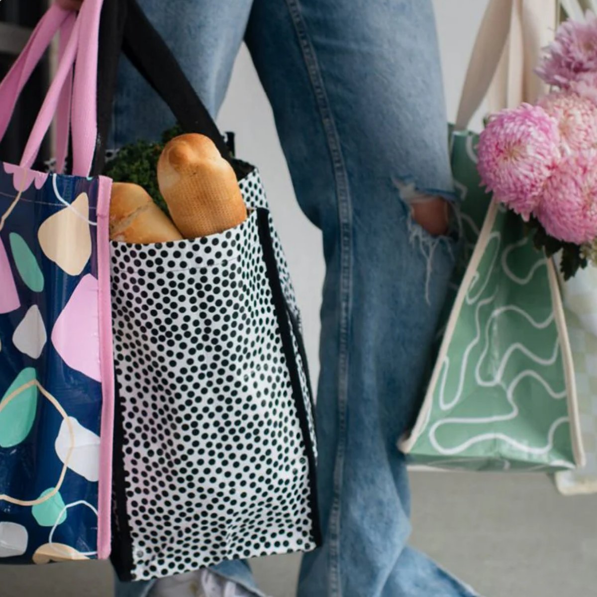 Recycled Reusable Bags – Healthy Focus