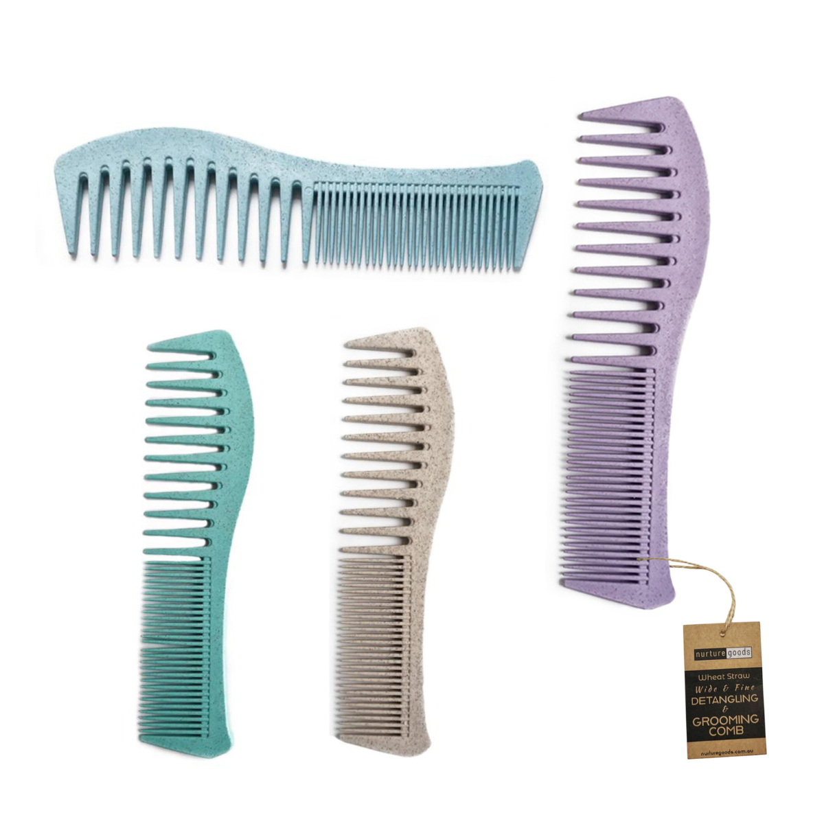Wheat Straw Detangling & Grooming Comb – Healthy Focus