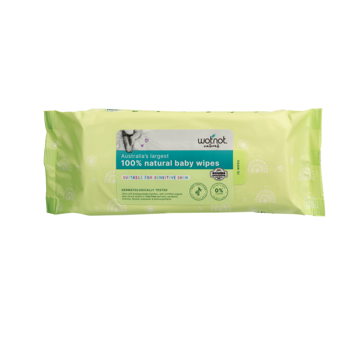 Natural Baby Wipes - Alcohol Free Biodegradable - 70 pk – Healthy Focus